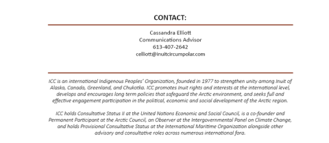 ICC Canada Announces New President | Inuit Circumpolar Council Canada
